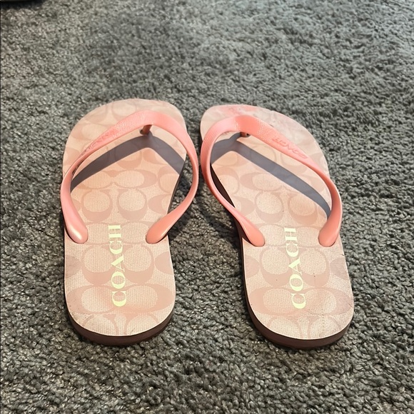 Coach | Shoes | Coach Pink Flip Flops | Poshmark